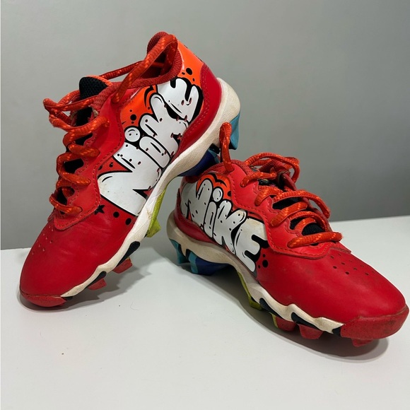 Nike | Shoes | Nike Red Baseball Cleats | Poshmark
